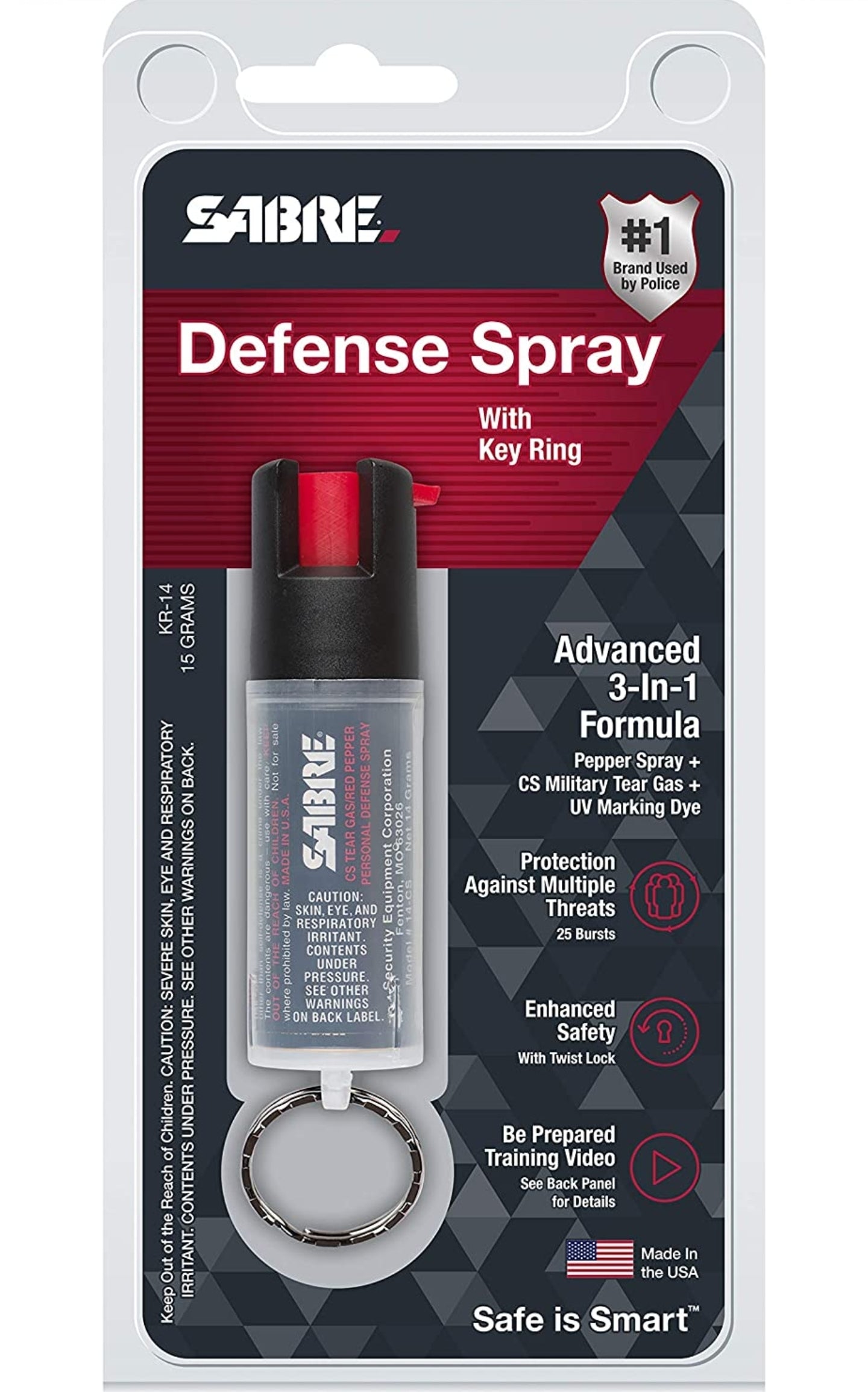 Pepper Spray Sabre Mini – JM FAST KEY